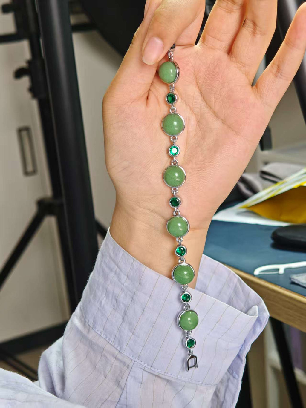 Tree Spirit Vision Healing Bracelet for Anxiety Relief - Ceramic & Gre ...