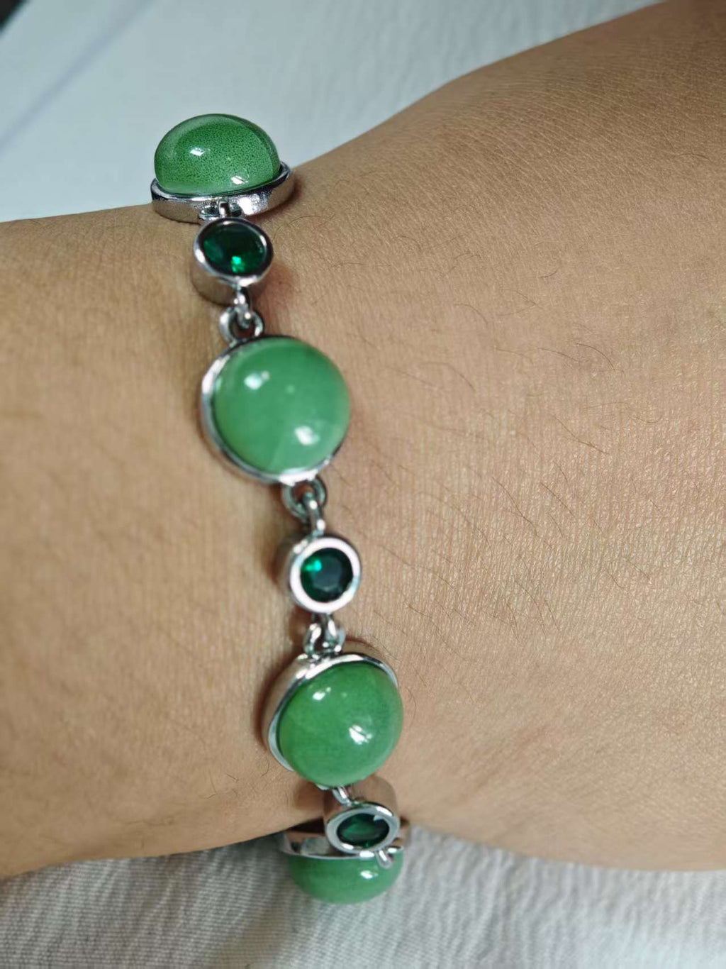 Tree Spirit Vision Healing Bracelet for Anxiety Relief - Ceramic & Gre ...