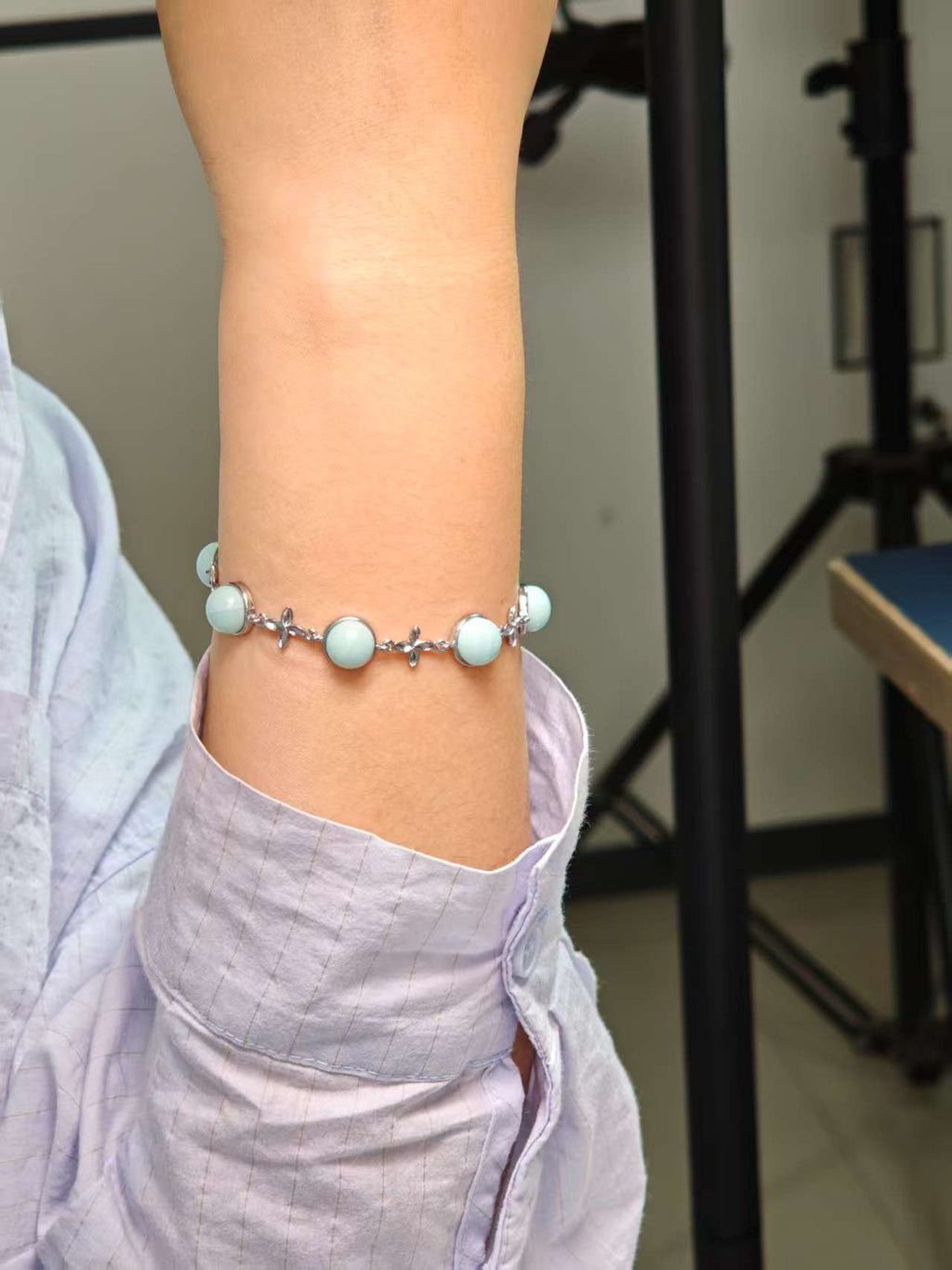 Tree Spirit Vision Healing Bracelet for Anxiety Relief - Ceramic & Gre ...